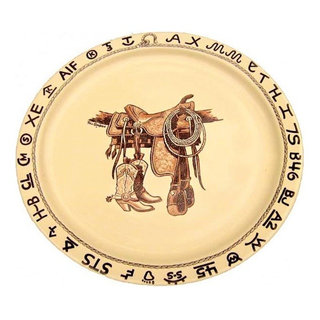 Boots and Brands Western Serving Plate - Rustic - Serving Dishes And ...