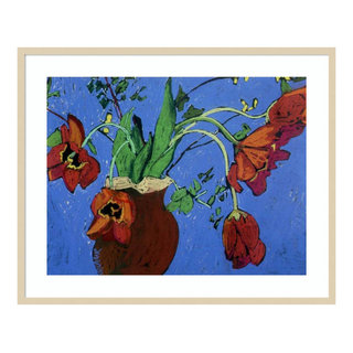 Midnight Tulips by Frances Treanor Framed Wall Art 41 x 33 ...