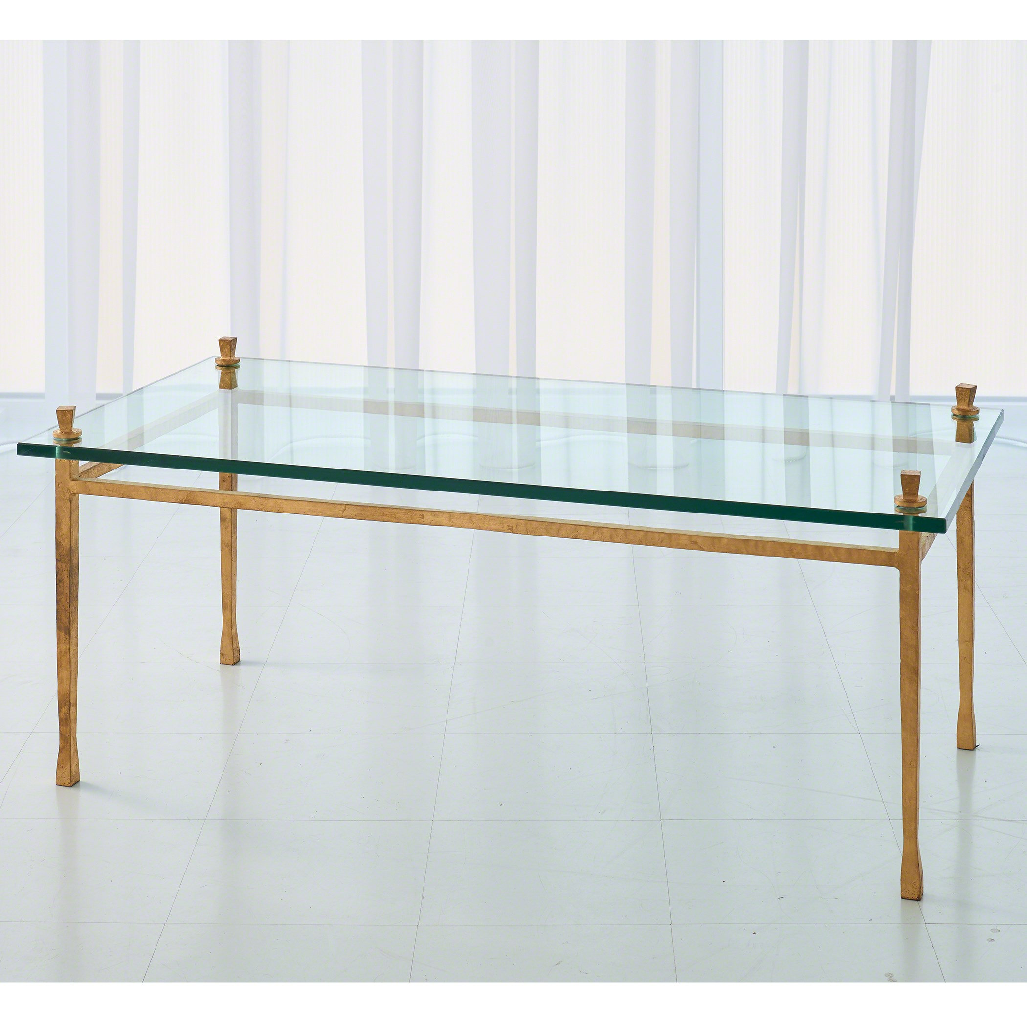 Quad Pod Gold Leaf Cocktail Table - Contemporary - Coffee Tables - by ...