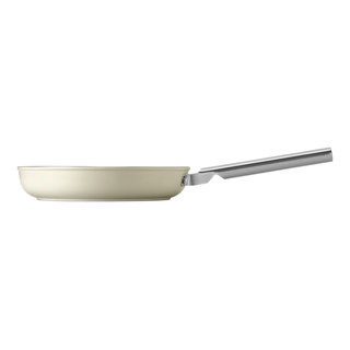 Smeg Cookware 10-Inch Cream Frypan - Contemporary - Frying Pans And ...
