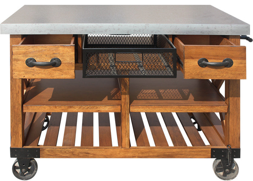 Kailey Kitchen Cart - Industrial - Kitchen Islands And Kitchen Carts ...