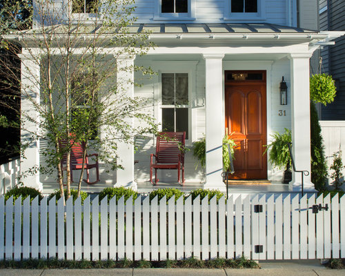 Beautiful Colonial Front Porches