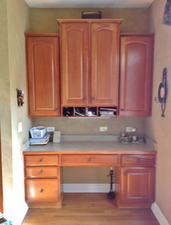 Converting kitchen desk to coffee bar store