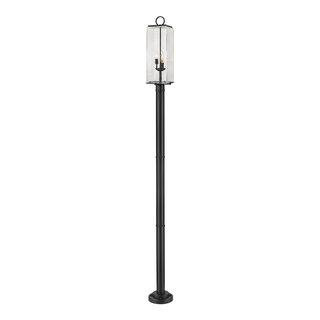 Sana Three Light Outdoor Post Mount in Black - Transitional - Post ...