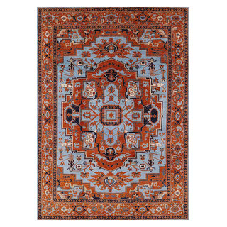 Ahgly Company Indoor Rectangle Mid-Century Modern Area Rugs, 5' x 7', 2 ...