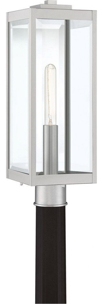 1 Light Outdoor Post Lantern-Stainless Steel Finish - Outdoor - Post ...