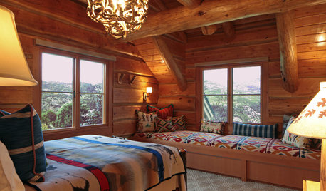 Whitewashed Log Cabin