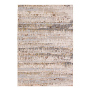 Jaipur Catalyst Elysia Cty37 Organic/Abstract Rug, Taupe/Cream, 3'3"x12 ...