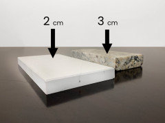 Is it ok to use 2cm quartz for a countertop?