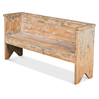 Beach House Bench - Farmhouse - Upholstered Benches - by HedgeApple | Houzz