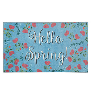Mohawk Home Hello Spring Blue 2' x 3' 4" Kitchen Mat, 2' 6" x 4' 2 ...