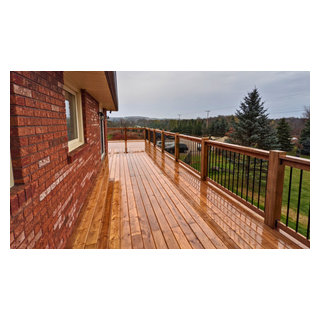 Large Second Story Walkout Deck - Traditional - Balcony - Toronto - by ...