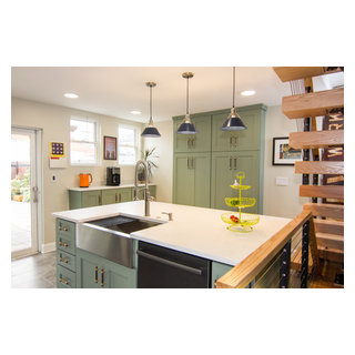 Philadelphia Urban Row House Kitchen - Contemporary - Kitchen ...