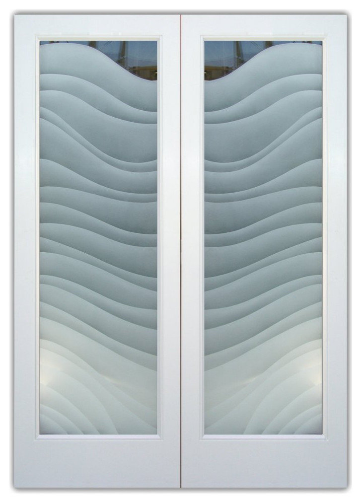 Interior Prehung Door or Interior Slab Door - Dreamy Waves - Primed ...