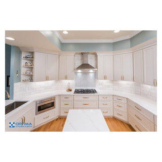 Kitchen - Stacked White Cabinets - Modern - Kitchen - DC Metro - by ...