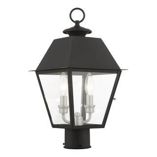 Black Classic, Colonial, Historical, Timeless Outdoor Post Top Lantern ...