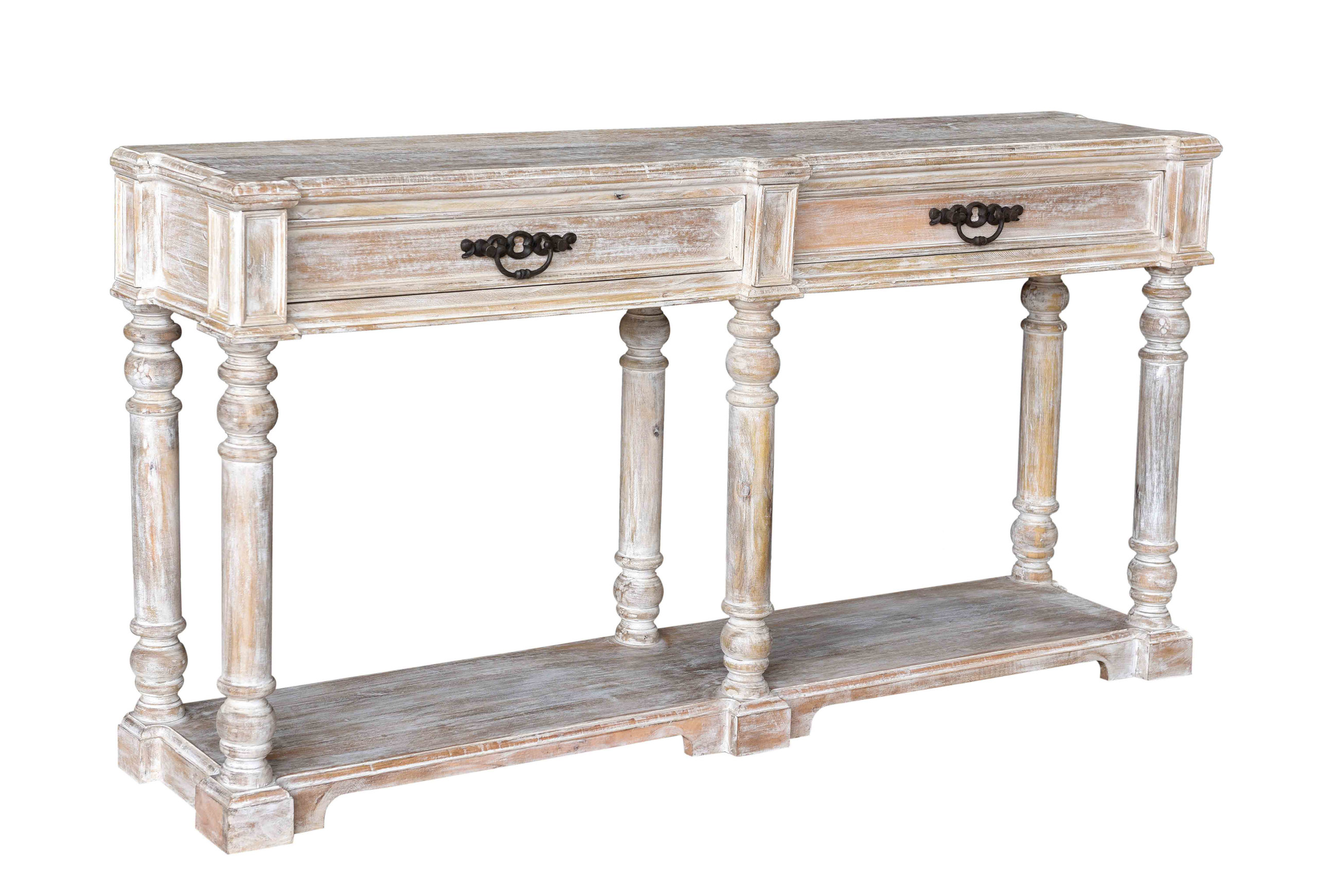 34" Turned Leg Console Table - Farmhouse - Console Tables - by ...
