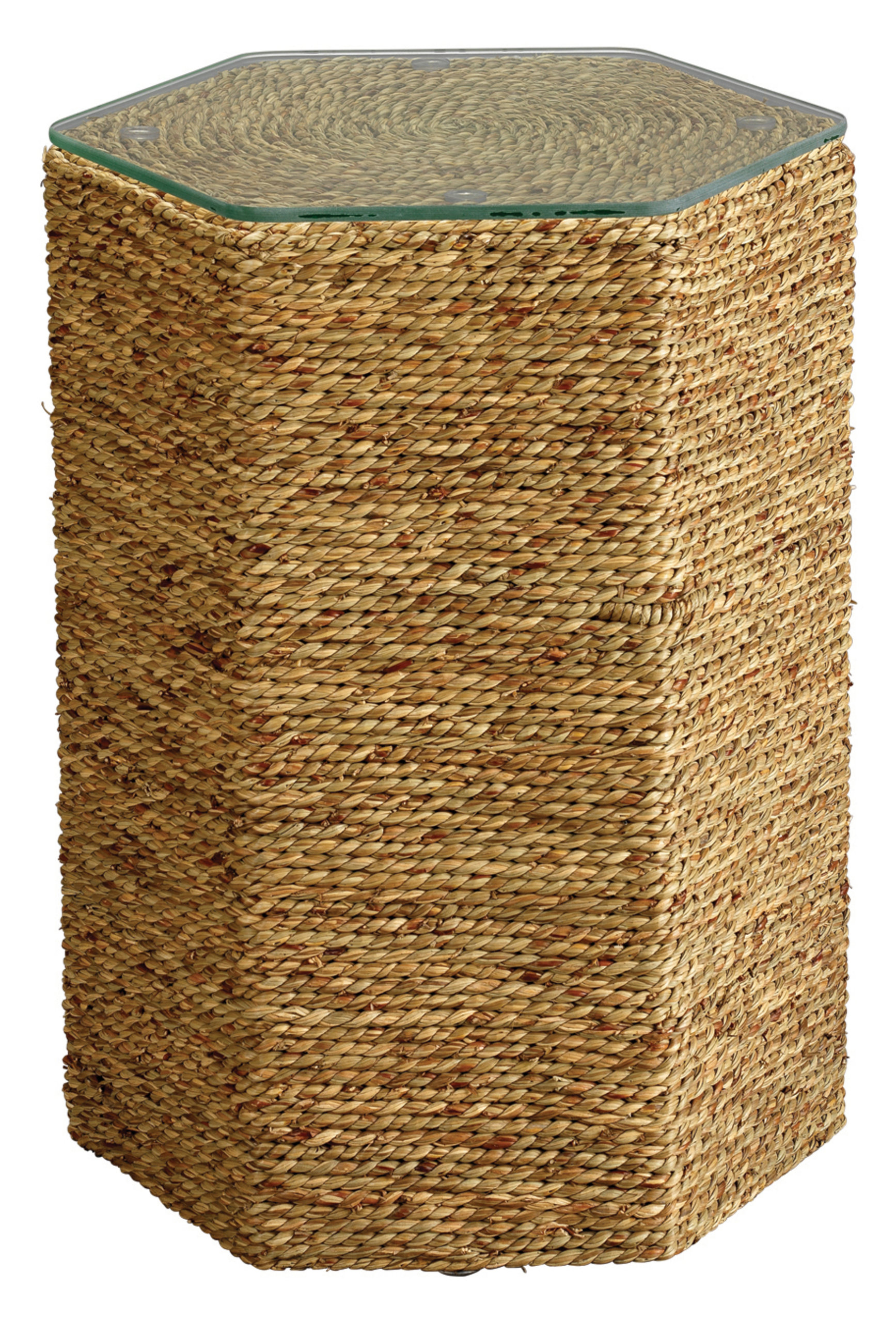 Peninsula Side Table in Natural Sea Grass - Beach Style - Side Tables ...