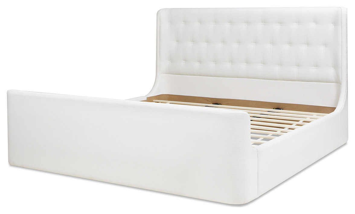 Brooks Contemporary Tufted Shelter Platform Bed, King - Transitional ...