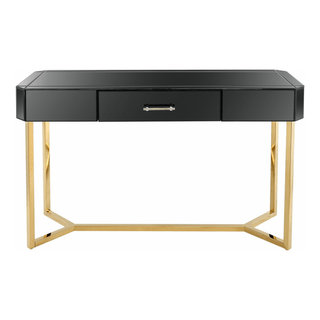 Black and Gold Console Table - Contemporary - Console Tables - by ...