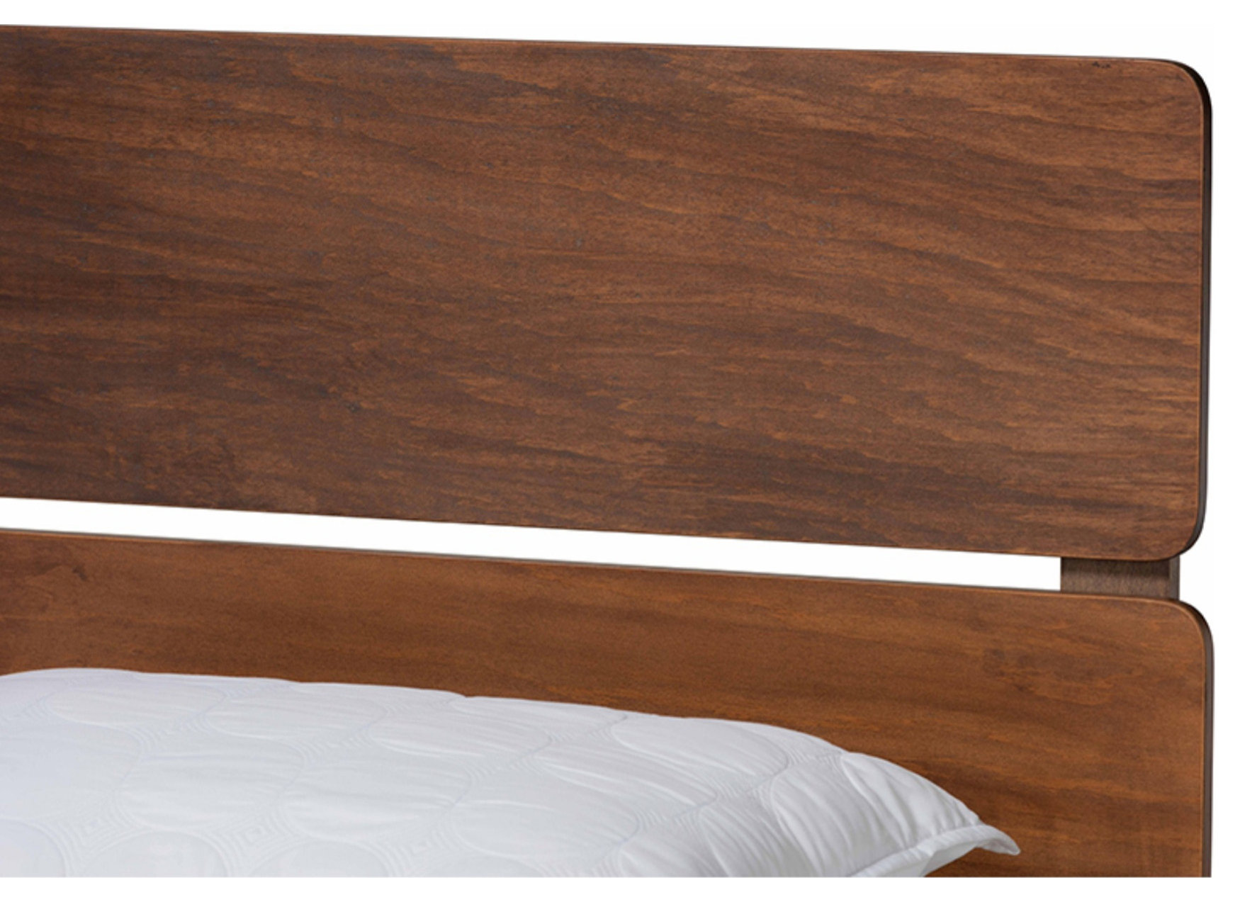 Baxton Studio Anthony Walnut Brown Finished Wood Queen Size Panel Bed ...