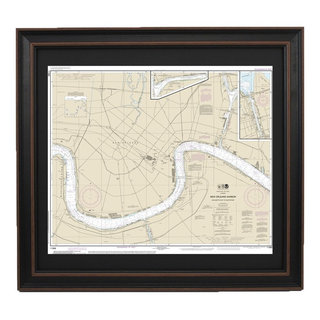 Nautical Chart, New Orleans Harbor to Southport - Traditional - Prints ...