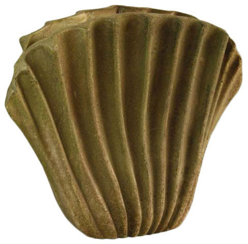 Wavey Fan Shell 16 Garden Animal Statue - Beach Style - Garden Statues ...