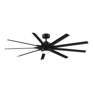Odyn Ceiling Fan, Black, 72" - Transitional - Ceiling Fans - by Premium ...
