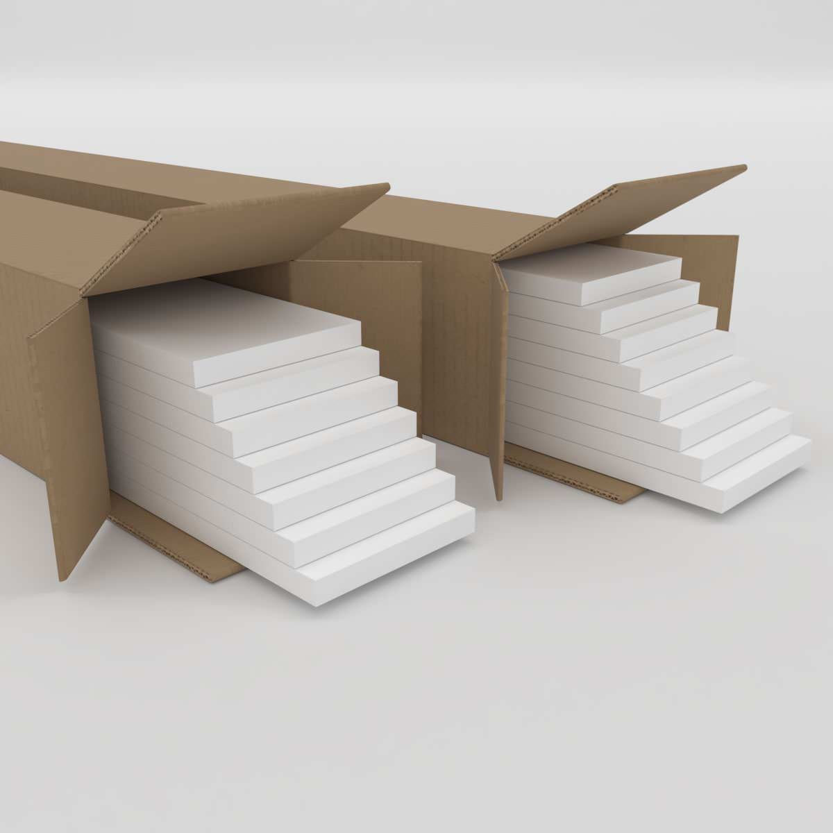 Adjustable PVC Slat Wall Panel Kit w/ 4"W Slats, Unfinished (contains ...