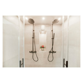 La double douche de la salle d'eau - Contemporary - Bathroom - Paris ...