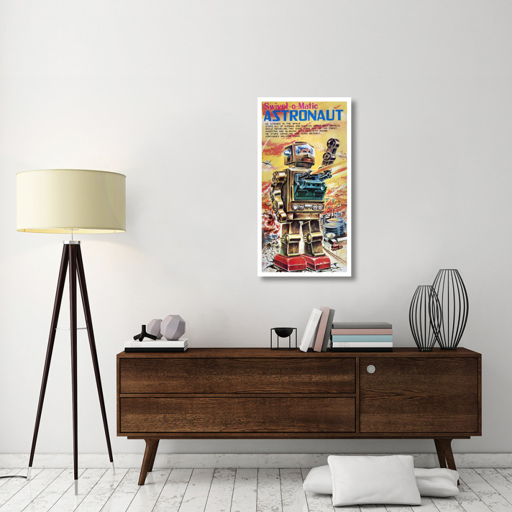 "Swivel-o-Matic Astronaut" Digital Paper Print by Retrobot, 17"x32", 22 ...