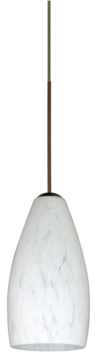 Karli 1 Light Pendant Lighting, Bronze - Contemporary - Pendant ...