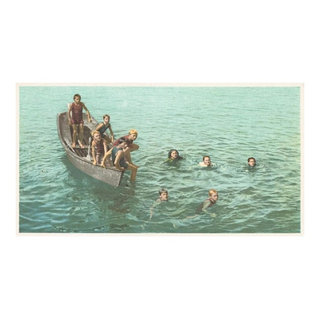 "Diving For Coins, Santa Catalina, Calif., 1898" Paper Art, 32"x18", 32 ...