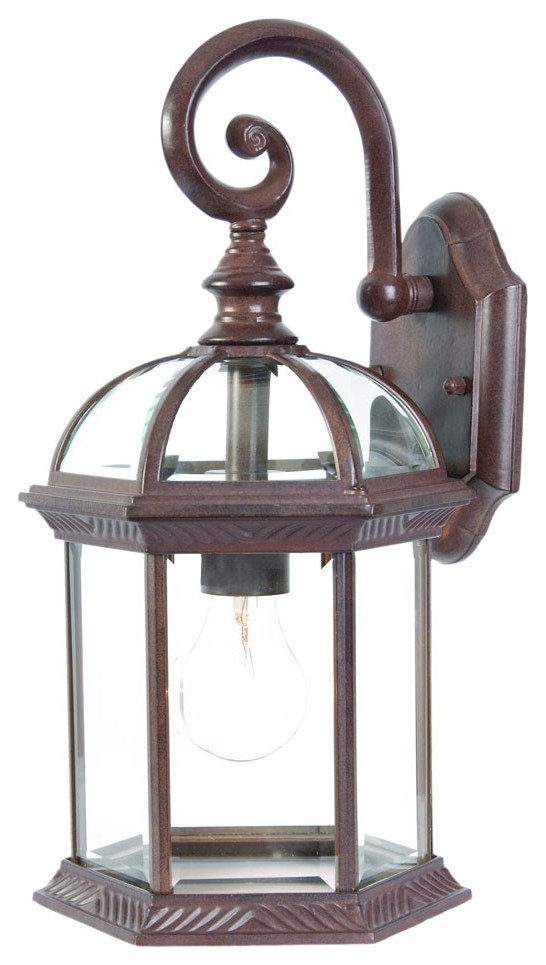 Dark Brown Eastern Lantern Wall Light - Traditional - Outdoor Wall ...