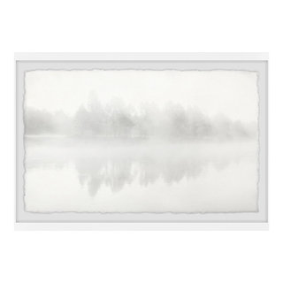 "Icy Reflections" Framed Painting Print, 12"x8" - Contemporary - Prints ...