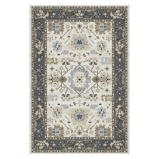 Dynamic Rugs Yazd 8531 Rug, Ivory/Grey, 2'0" x 3'6" - Mediterranean ...