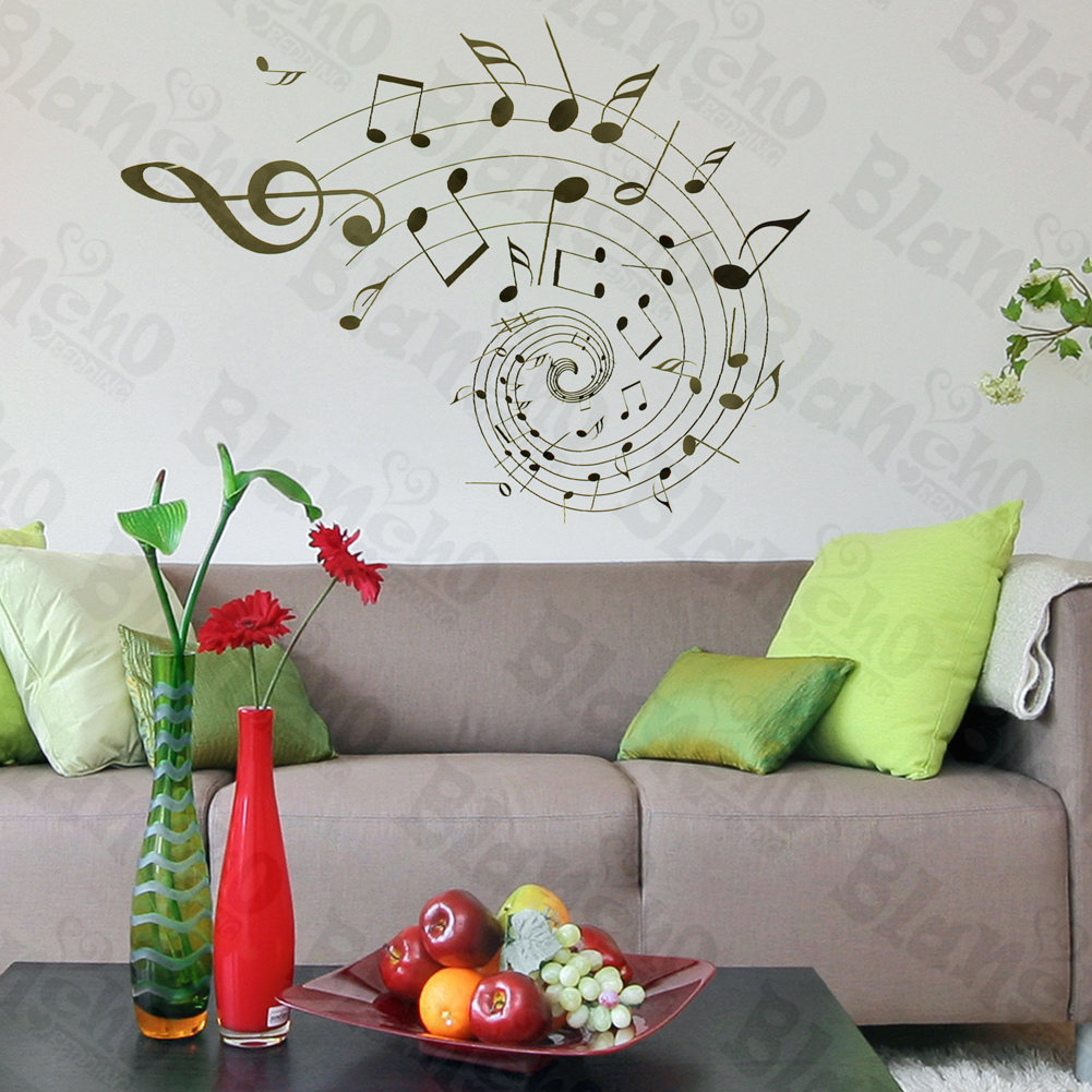 Rotation Of The Notes - Wall Decals Stickers Appliques Home Dcor ...