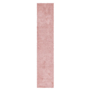 Rug Unique Loom Davos Shag Dusty Rose Runner 2' 7 x 13' 0 ...
