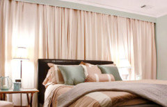 Wall decor for off center window/wall in bedroom