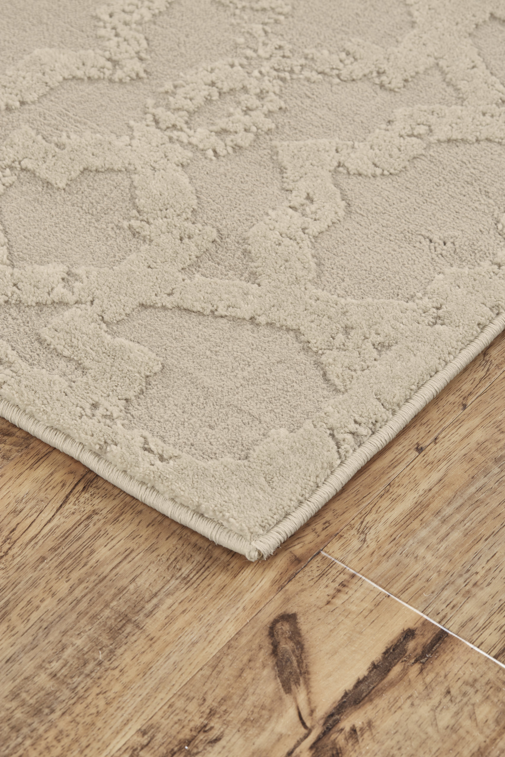 Feizy 3675FIVY Akhari Machine Made Ivory / Gold Area Rugs, 1'-8" x 2 ...