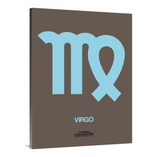 "Virgo Zodiac Sign Blue" Fine Art Print, 36" x 48" - Modern - Prints ...