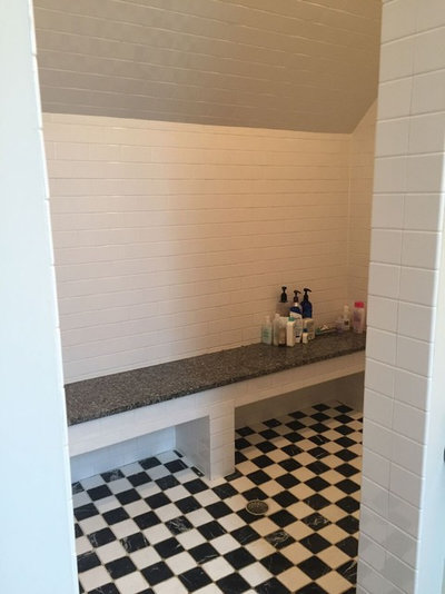 A Master Bath With a Checkered Past Is Now Bathed in Elegance