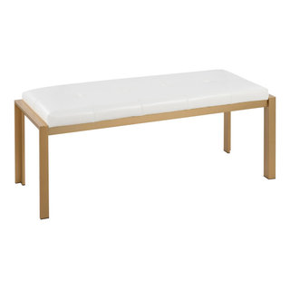 Fuji Bench - Contemporary - Upholstered Benches - by LumiSource | Houzz