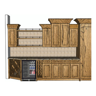 Tuscan No More - Kitchen Bar - Transitional - Home Bar - Albuquerque ...