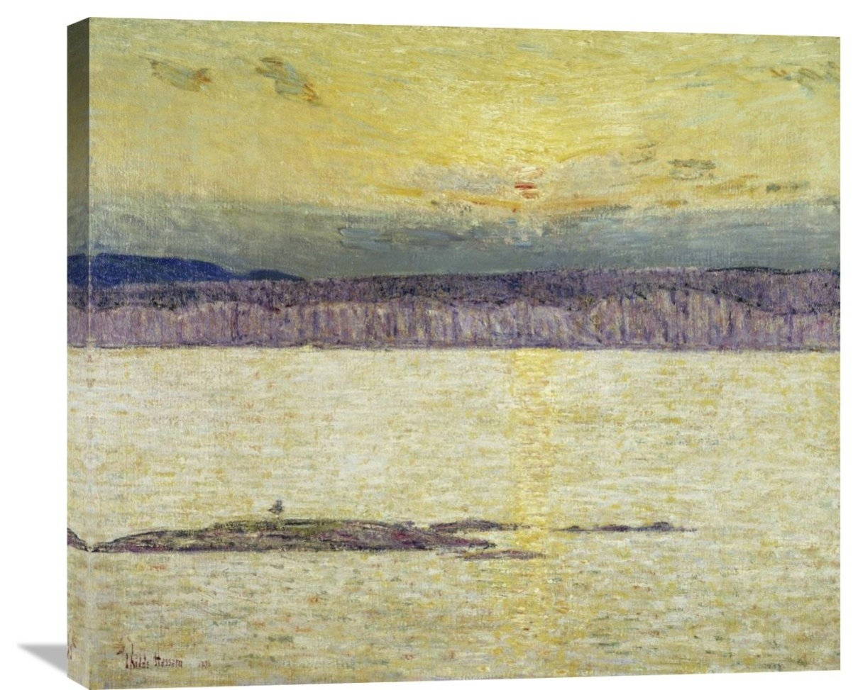 "Sunset Ironbound Island: Mount Desert, Maine" Artwork, 16" x 13", 30 ...