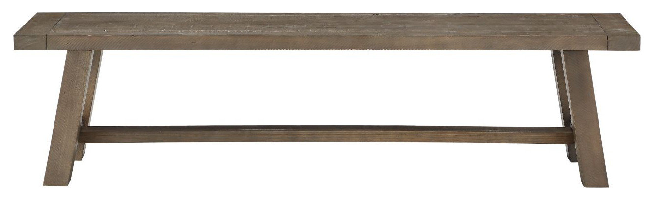 Modus Taryn Bench in Rustic Grey - Farmhouse - Dining Benches - by AMOC ...