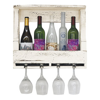 Farmhouse 5-Bottle Wine Shelf - Farmhouse - Wine Racks - by Furniture ...