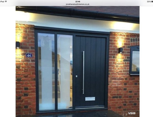 New front door with side panels | Houzz UK