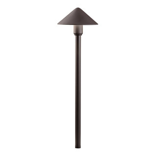 Kichler Cast Fundamentals LED Path Light 2700K, Bronzed Brass - Modern ...