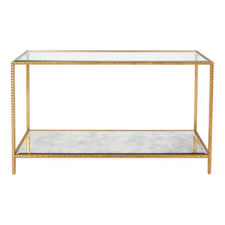 Stud Console Table, Gold Leaf - Modern - Console Tables - by GLOBAL ...